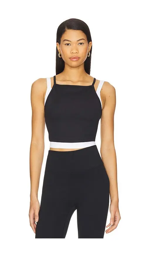 Nylora Aubrey Top In Black In Black & White Combo - 19% Off
